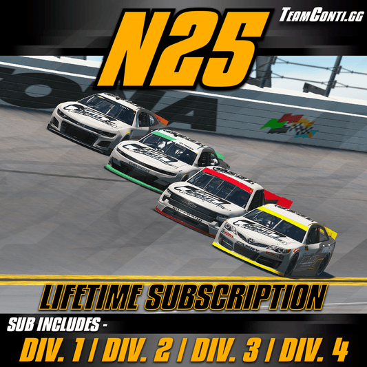 NASCAR 25 Xfinity Setups & Subscriptions – Team Conti Sim Performance